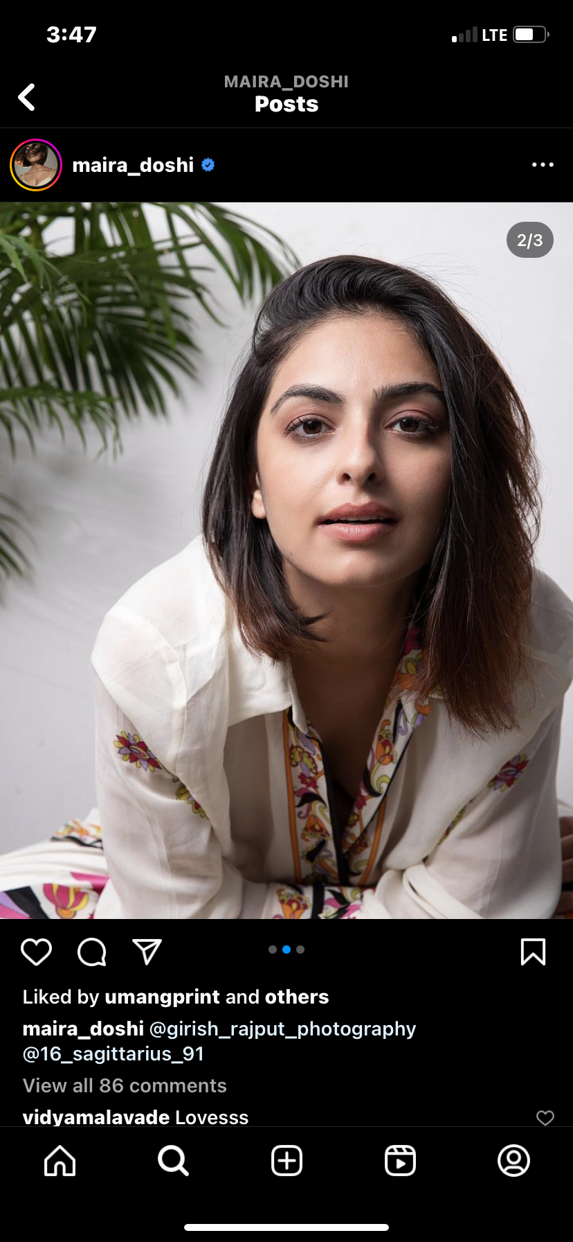 Maira Doshi and her stunning Instagram photos